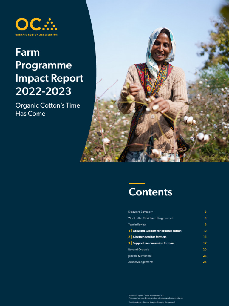 OCA Farm Programme Impact Report 2023 | PDF | Organic Farming | Agriculture