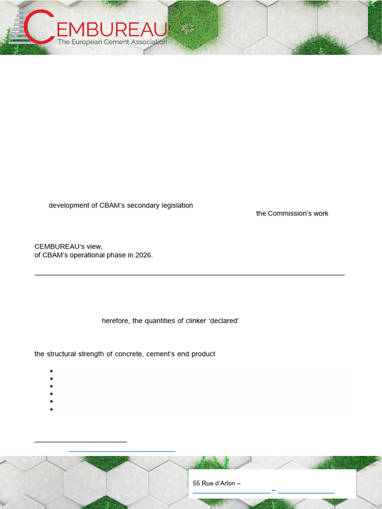 Minimising The Risks of Fraud On Cbam in The Cement Sector | PDF ...