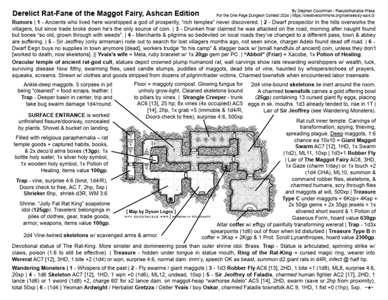 075 Derelict Rat-Fane of The Maggot Fairy Ashcan Edition by Stephen ...