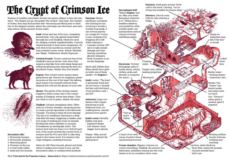 084 The Crypt of Crimson Ice by Francisco Lemos | PDF