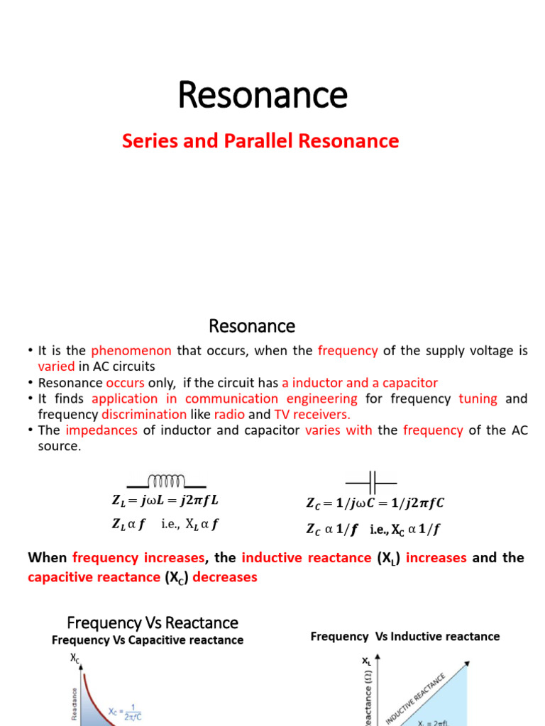 Unit 2 Resonance Series and Parallel | PDF | Resonance | Electrical ...