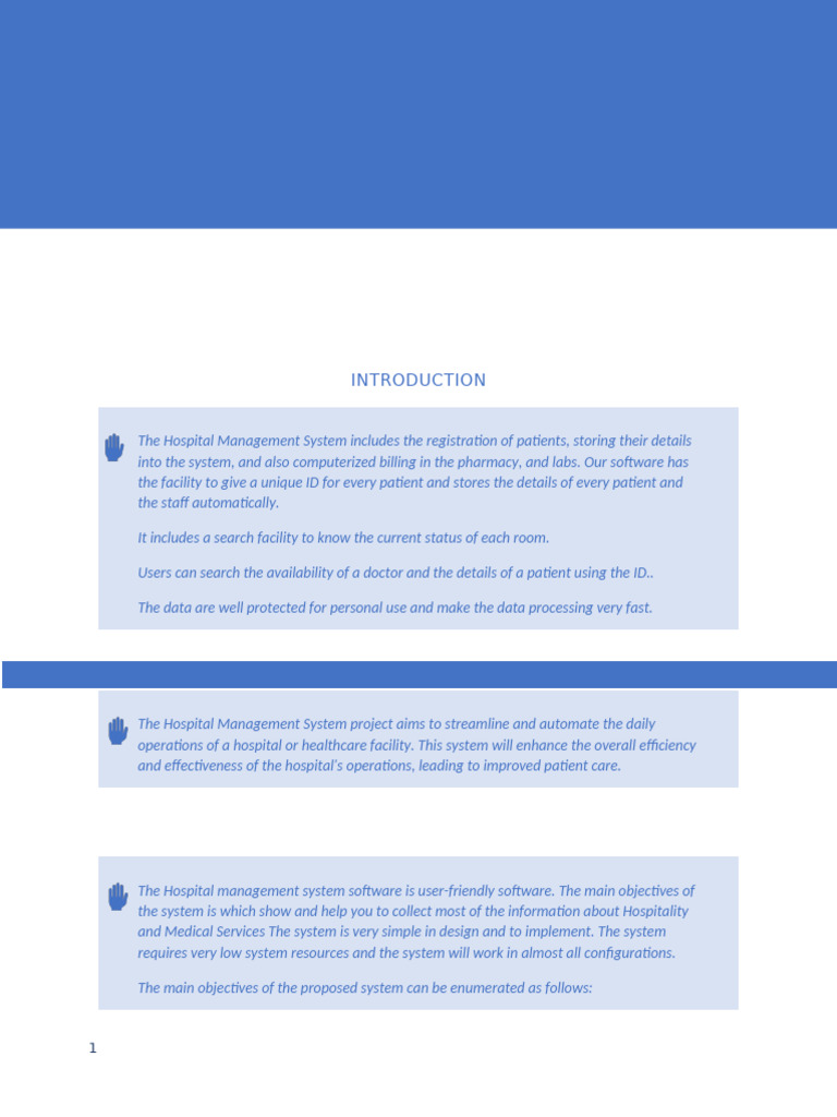 Hospital Management System | PDF | Health Administration | Hospital