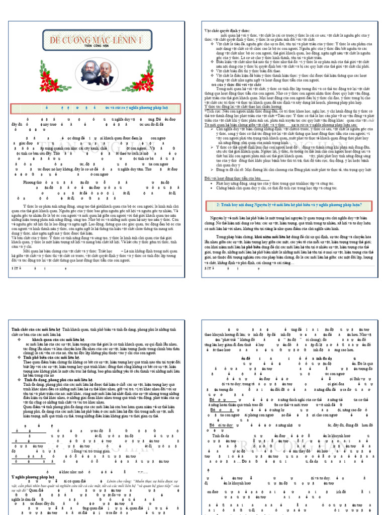 De Cuong Mác 1 | PDF