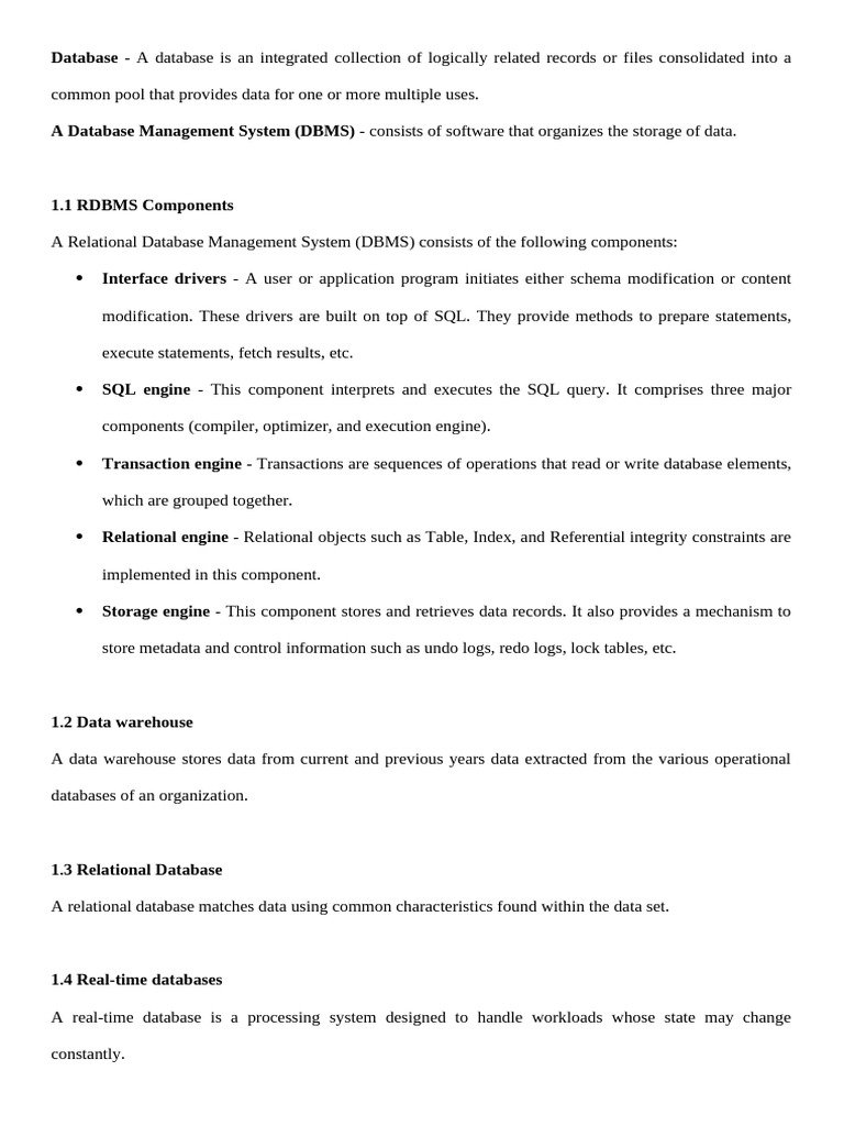 Database Docu | PDF | Databases | Relational Database