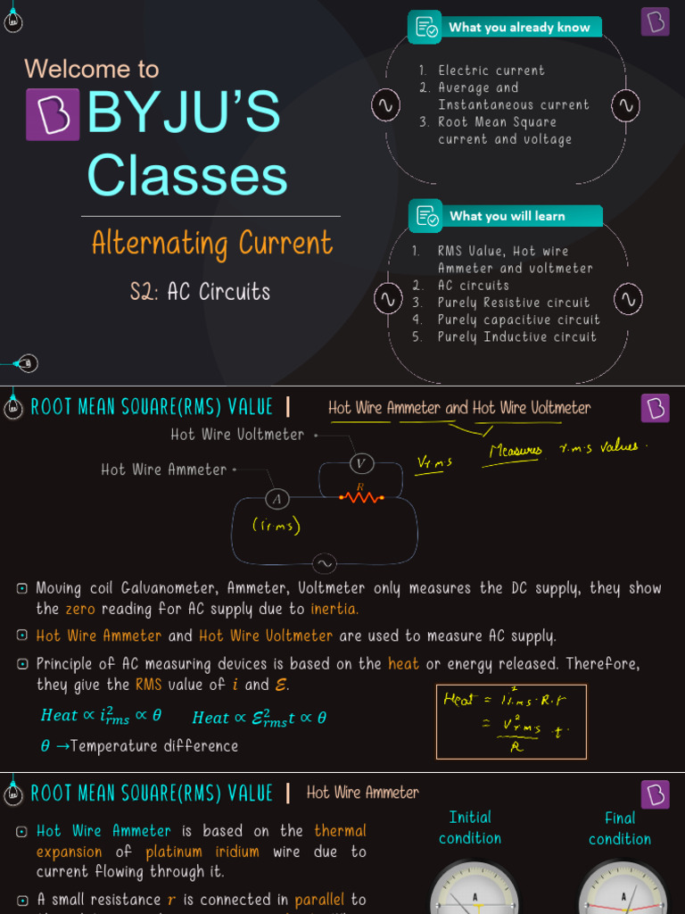 2-AC Circuits | PDF | Electrical Network | Capacitor