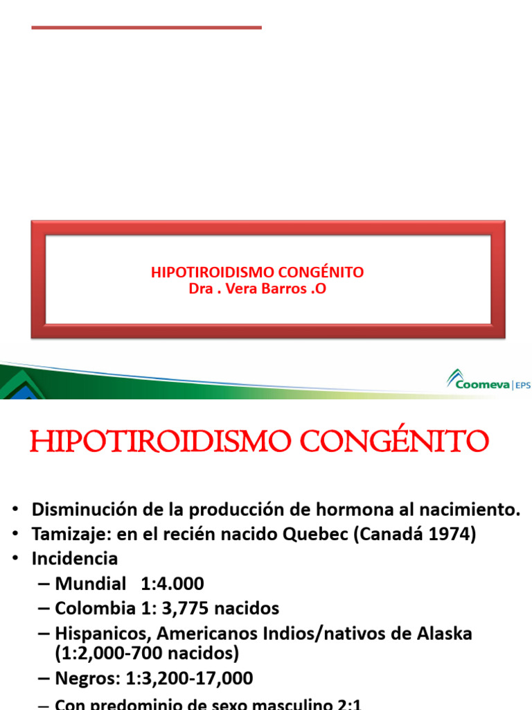 Guía sobre Hipotiroidismo Congénito en Neonatos | PDF | Hipotiroidismo ...