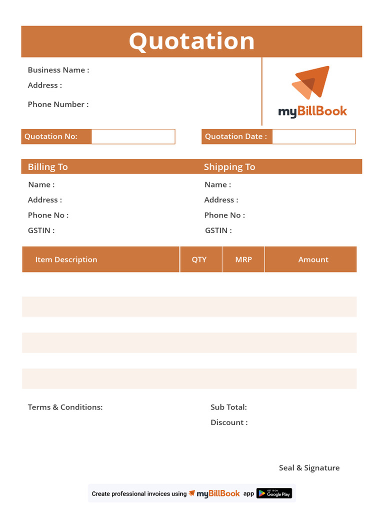 Quotation Format PDF | PDF