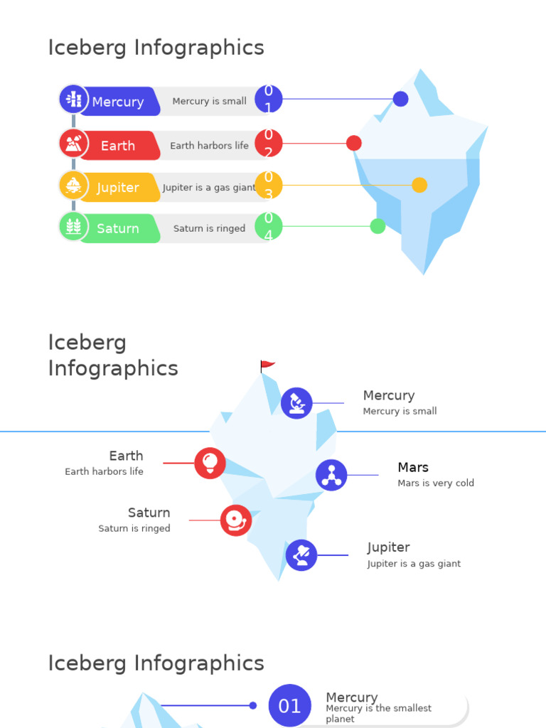 Iceberg Infographics by Slidesgo | PDF | Planets | Planets In Astrology