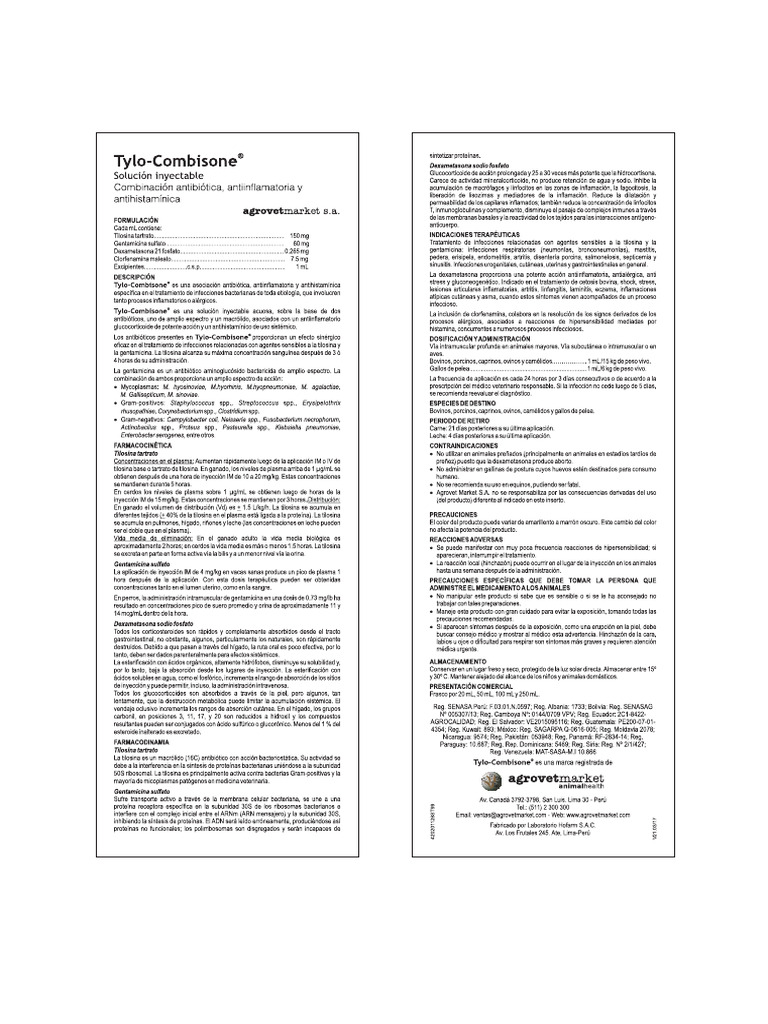 Tylo-Combisone 117 | PDF