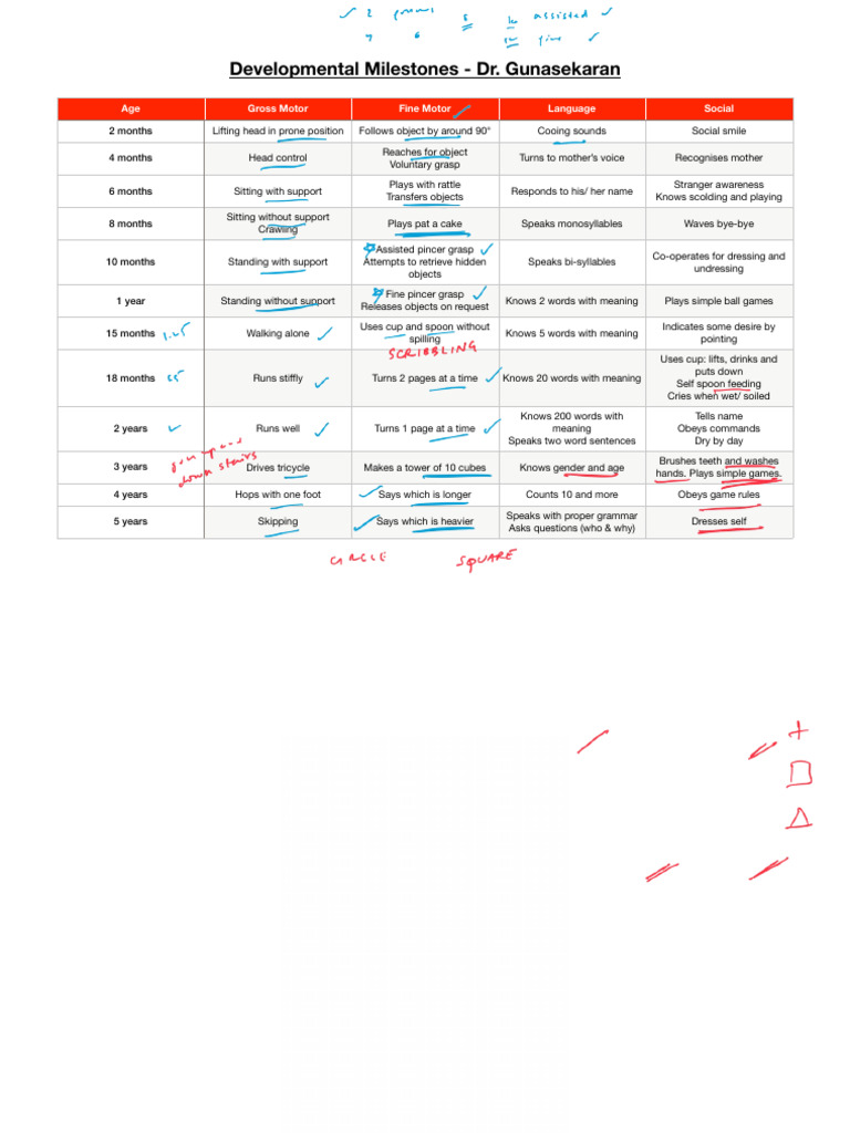 Developmental Milestones | PDF | Linguistics