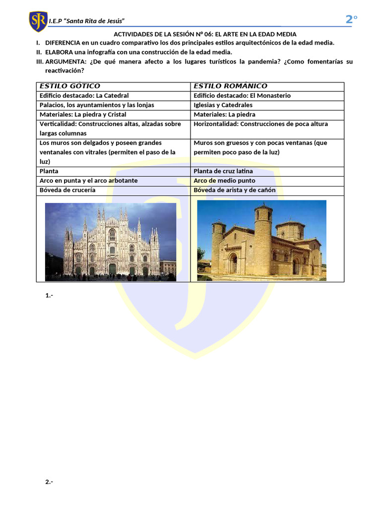 ACT-06-Arte en La Edad Media-2021 | PDF