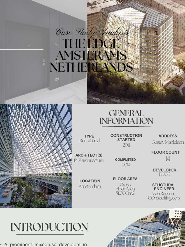 The Edge: Sustainable Living in Amsterdam | PDF | Accessibility | Mixed ...