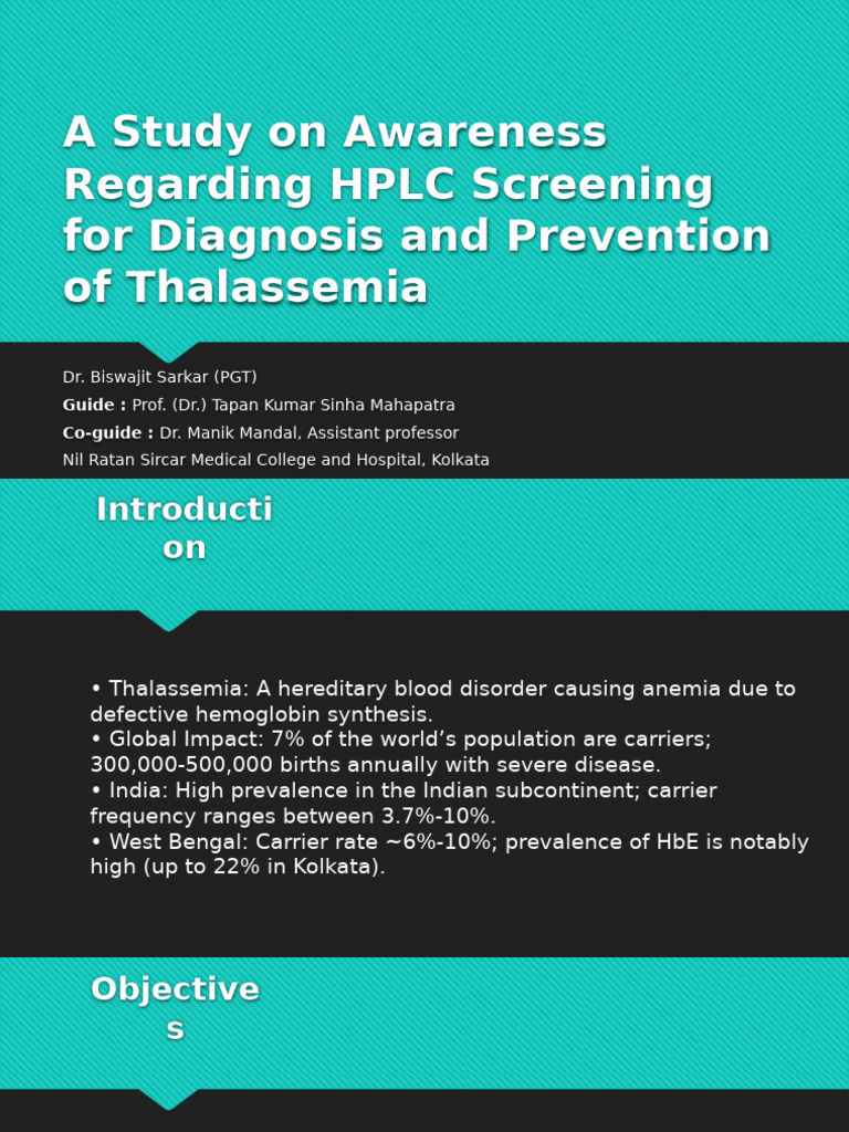 Thalassemia | PDF