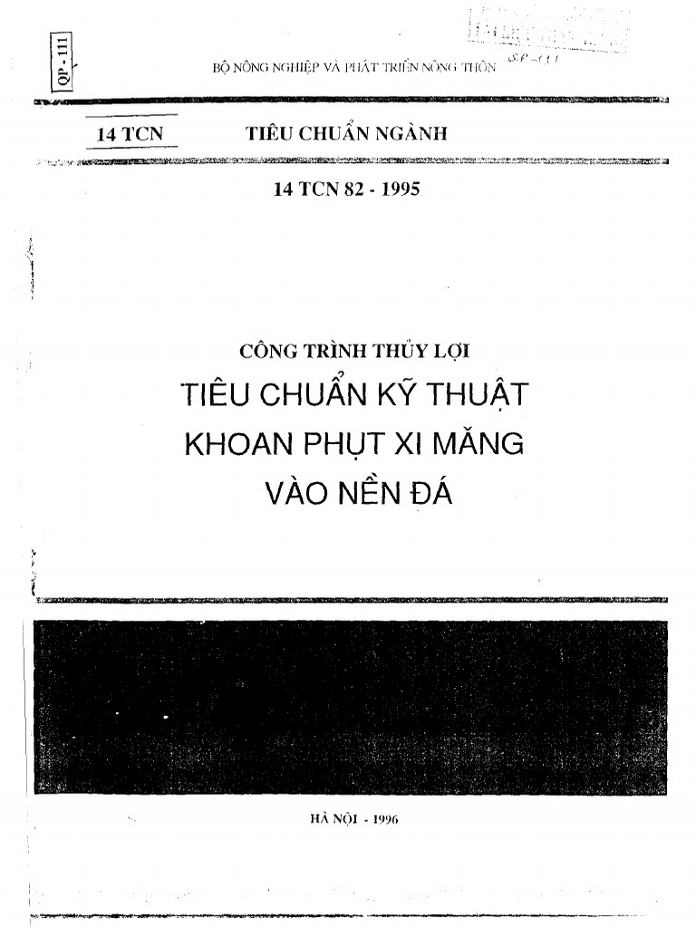 14 TCN 82-1995 Khoan Phut Xi Mang Vao Nen Da | PDF