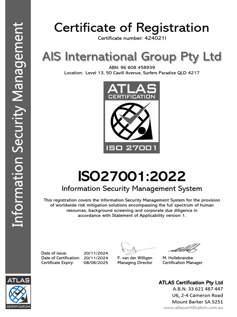 424021QI-AIS-International-Certificate-27001_-20-11-2024 | PDF