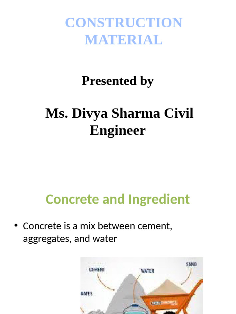 Overview of Concrete Types and Uses | PDF