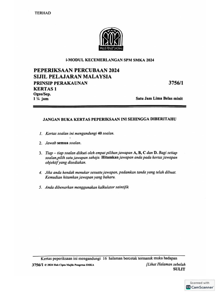 I-Modul Smka Akaun K1 | PDF