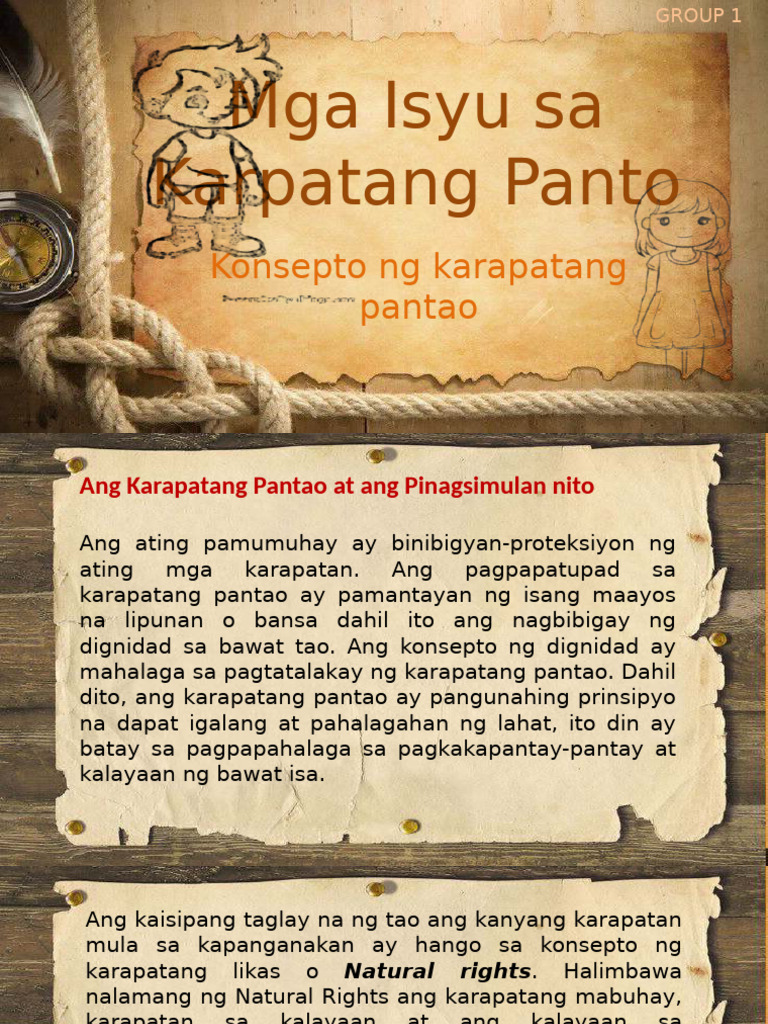 Mga-Isyu-sa-Karpatang-Pantao | PDF
