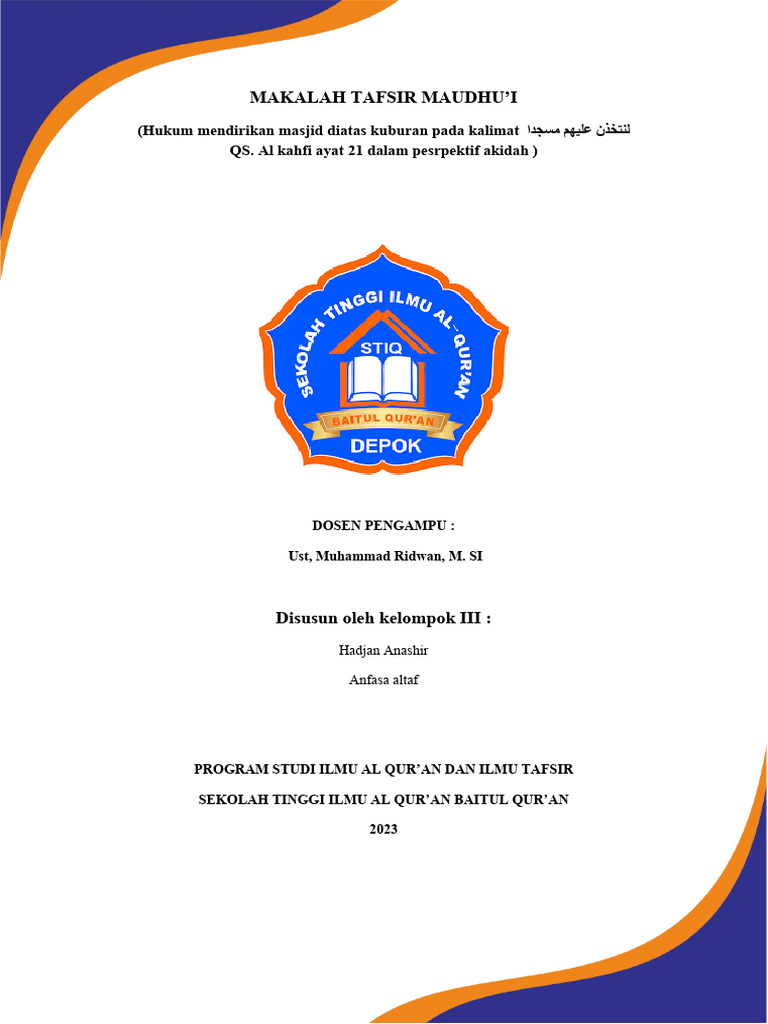 Makalah Tafsir Maudu'i | PDF