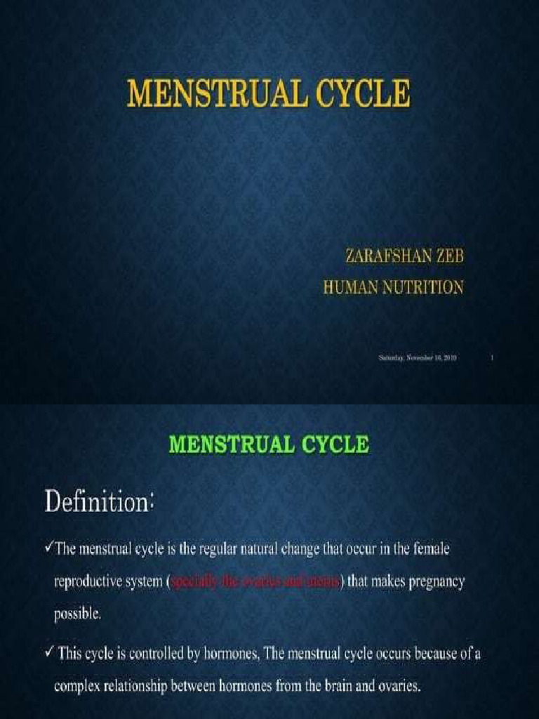 Menstrual Cycle | PDF