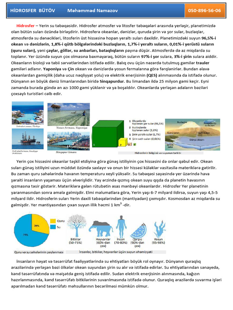 Hidrosfer Bütöv | PDF