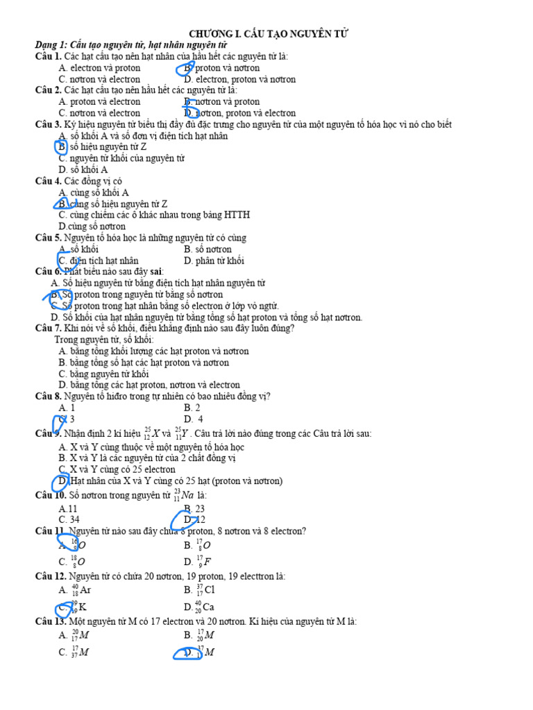 bt cau tao nguyen tư 10c-22 | PDF