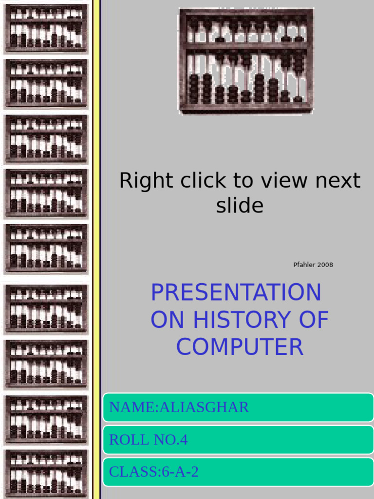 Computer History Powerpoint Revised 1-20-13 | PDF | Personal Computers | Transistor