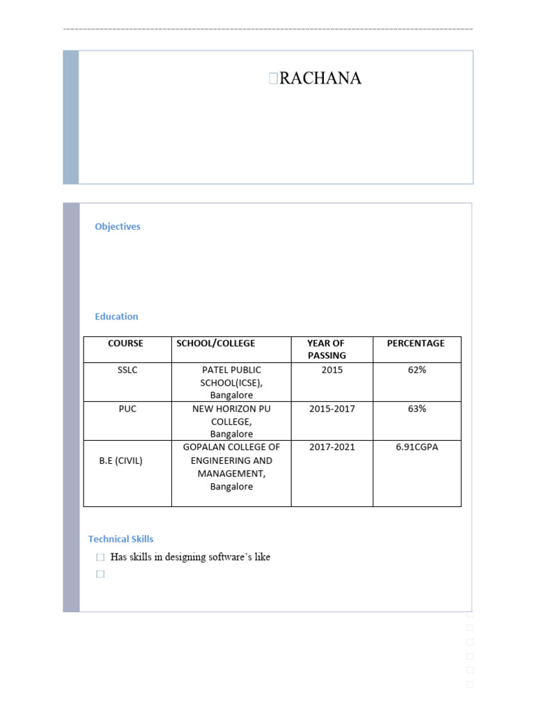 Rachana resume. pdf. | PDF