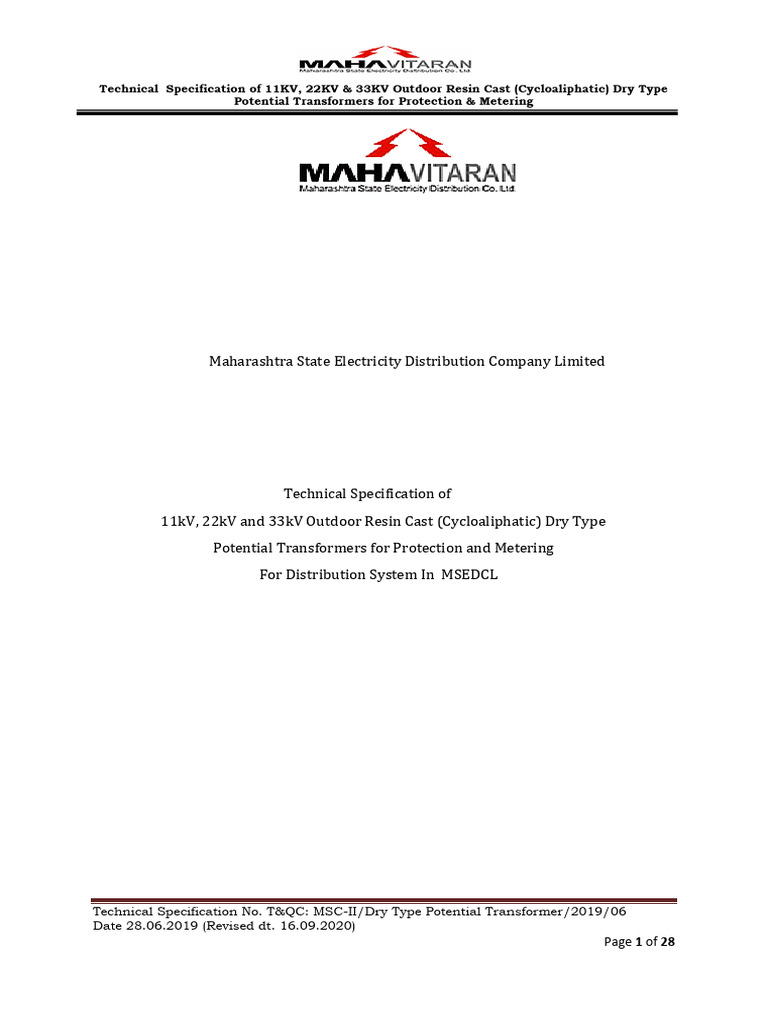 11tech Spec. of 11kV 22kV 33kV Outdoor Resin Cast Cycloaliphatic Dry ...