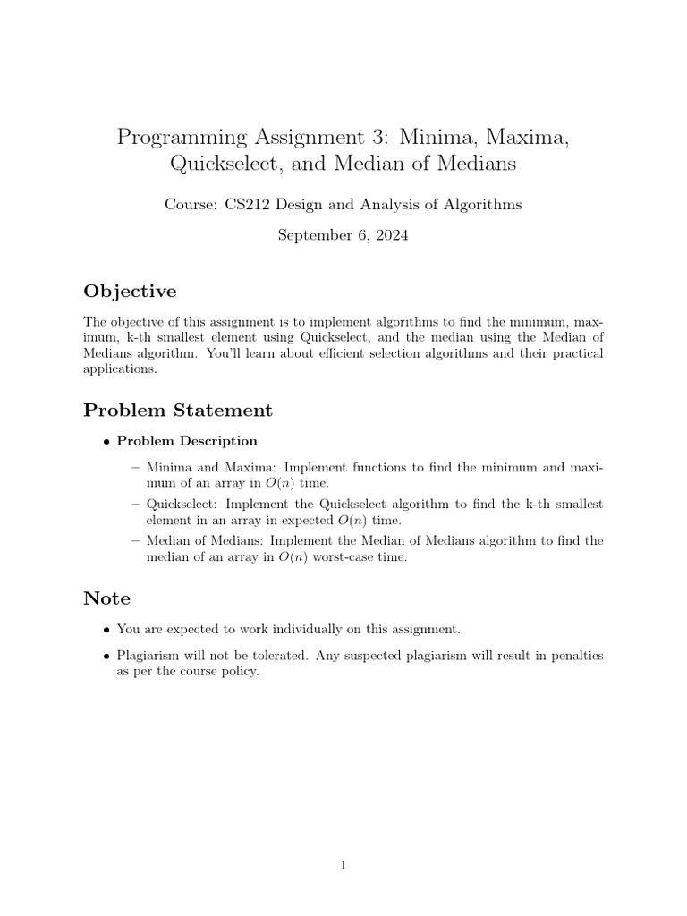 Prog. Assignment 3 | PDF
