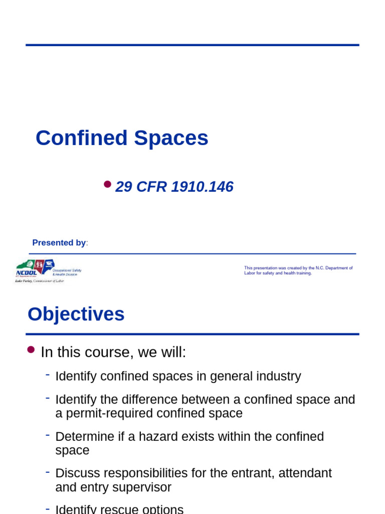 Confined_Spaces_General_Industry_0 | PDF | Safety | Occupational Safety And Health