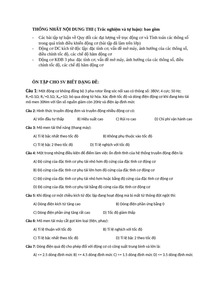 Ôn Tập Tn Tdd Td | PDF