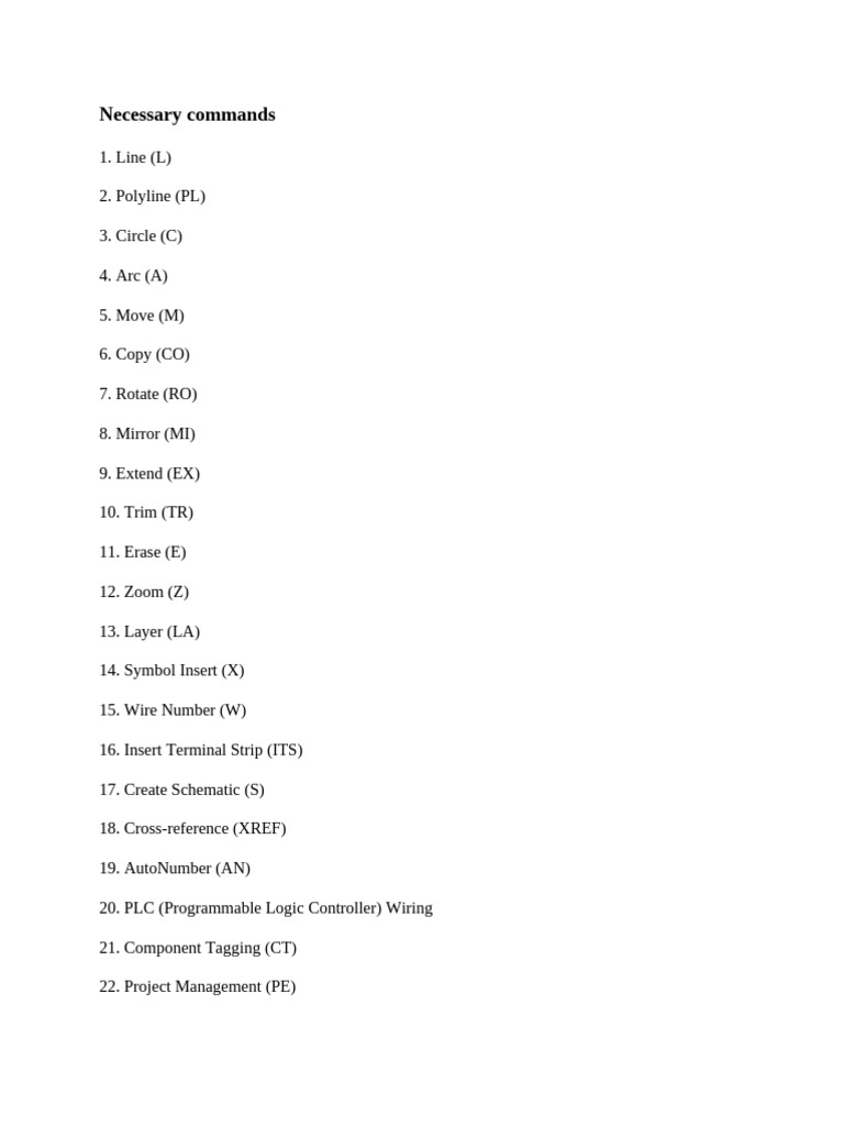 CAD Command Reference Guide | PDF