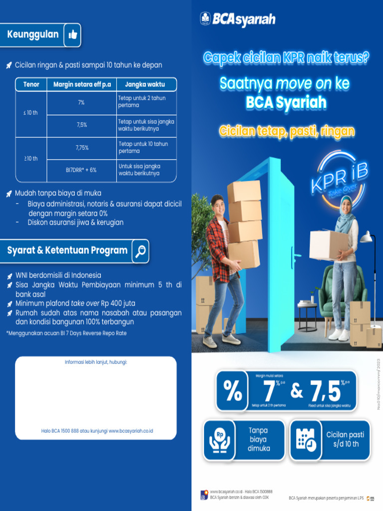 Brosur Take Over KPR Nasabah 010marcomm2023 1 | PDF