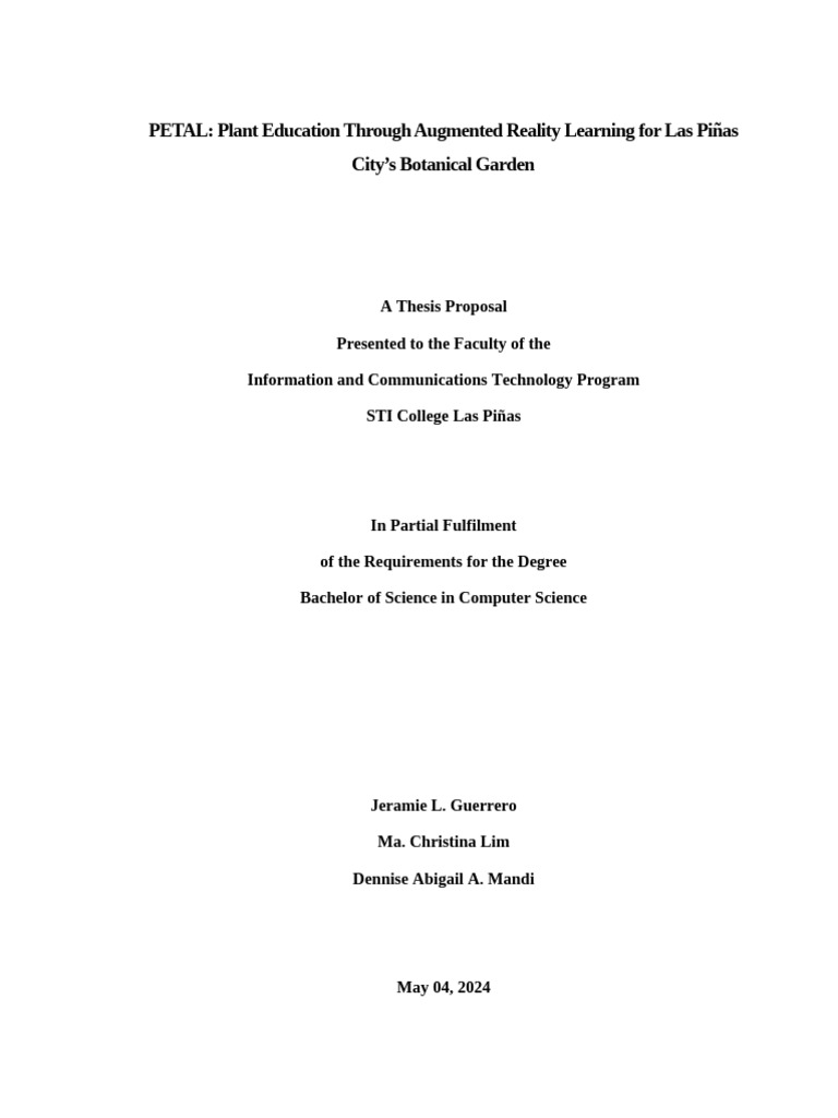 PETAL Draft Paper - FINAL | PDF | Sustainability | Learning