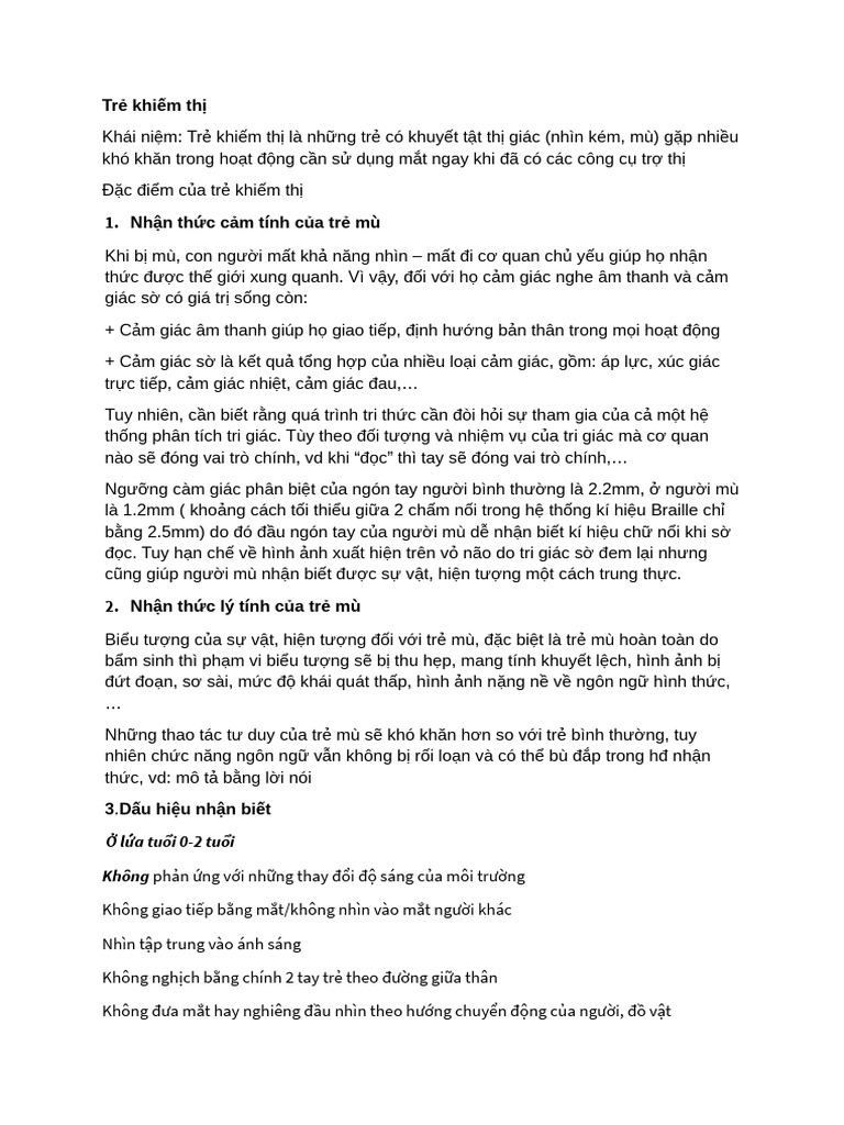 Bản sao tlh trẻ kt | PDF