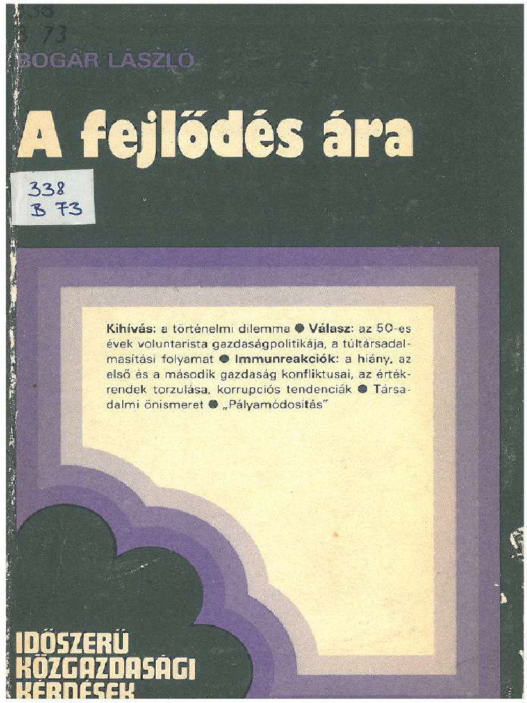 BogarLaszlo A Fejlodes Ara Compressed | PDF