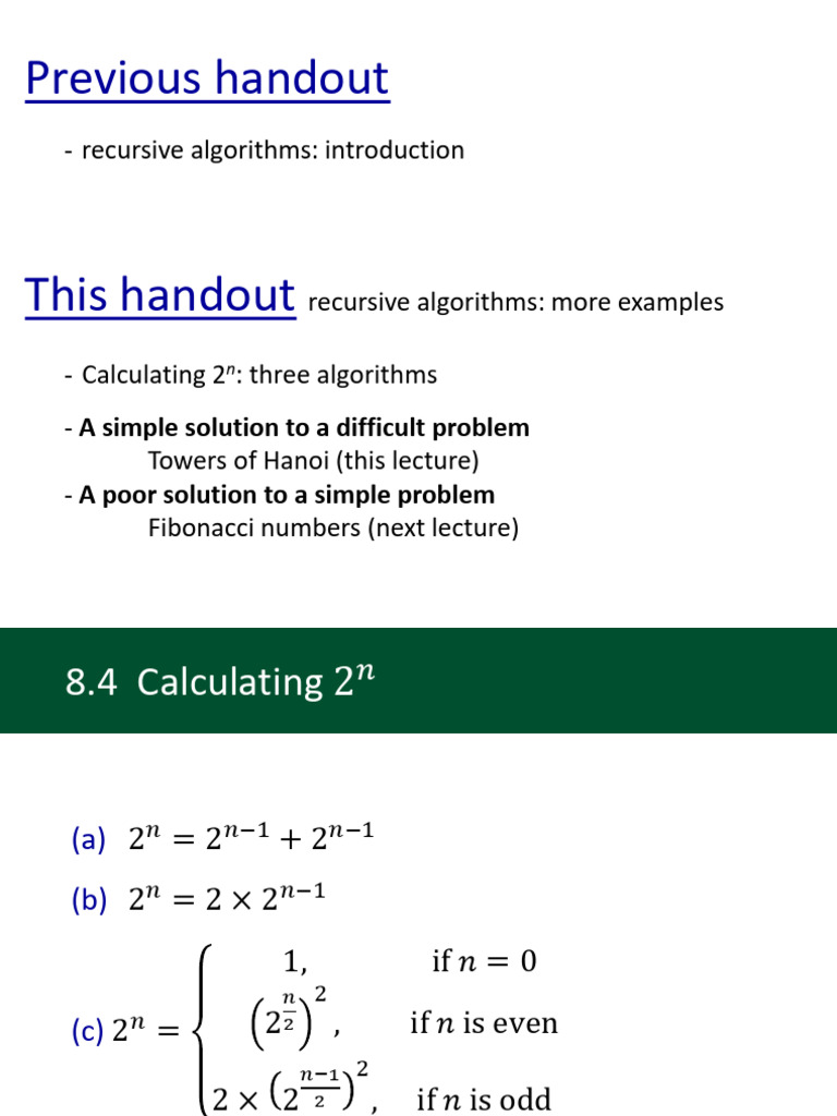 Ch8.4-8.6 (1 slide per page) | PDF | Computing | Algorithms And Data Structures