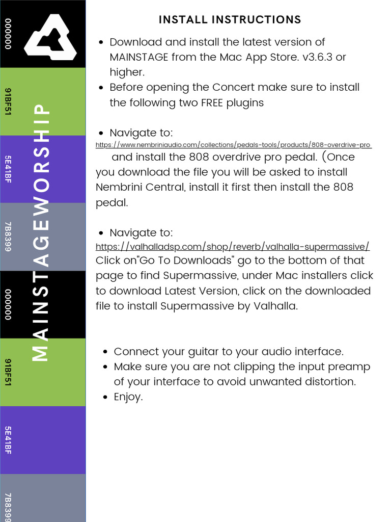 Read Before Openning Concert (Install Instructions) | PDF