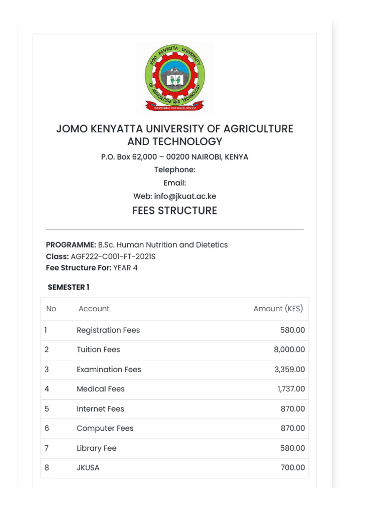 Jomo Kenyatta University of Agriculture and Technology | PDF