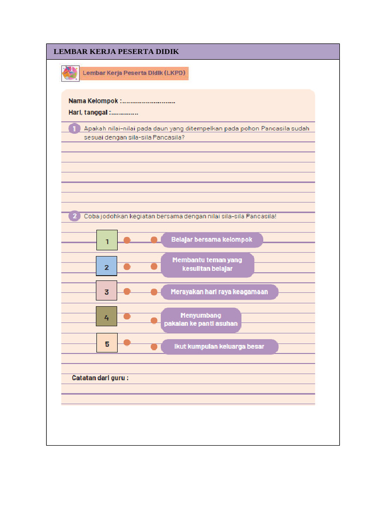 LKPD PPKN Kls 2 | PDF