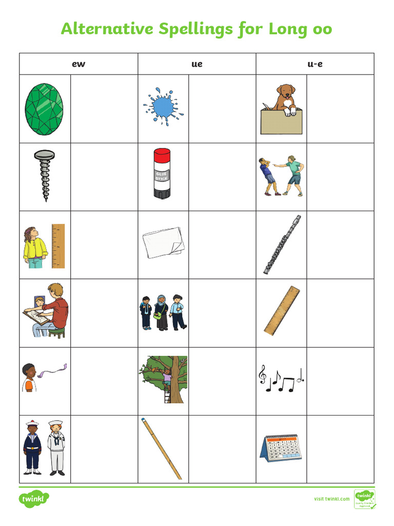 Alternative Spellings Ew Ue Ue | PDF
