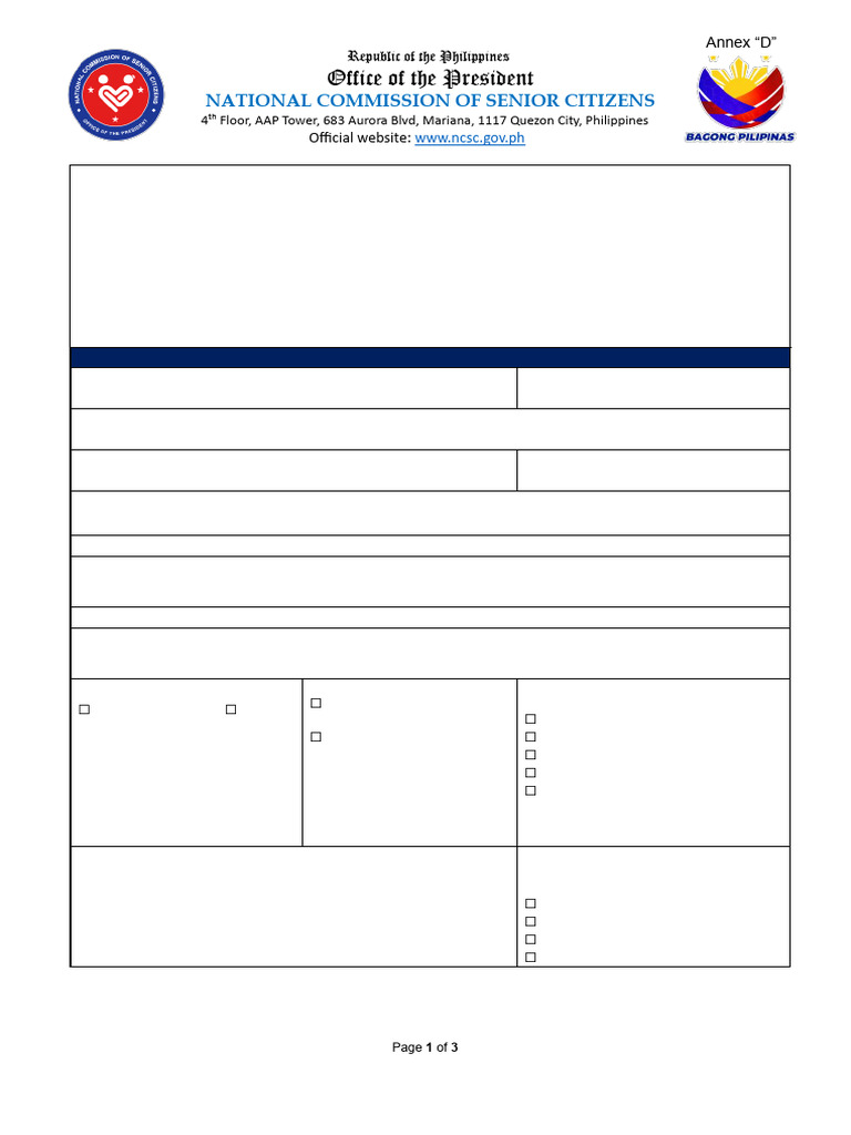 Annex D. Validation - Case Report Form v.2 | PDF | Identity Document ...