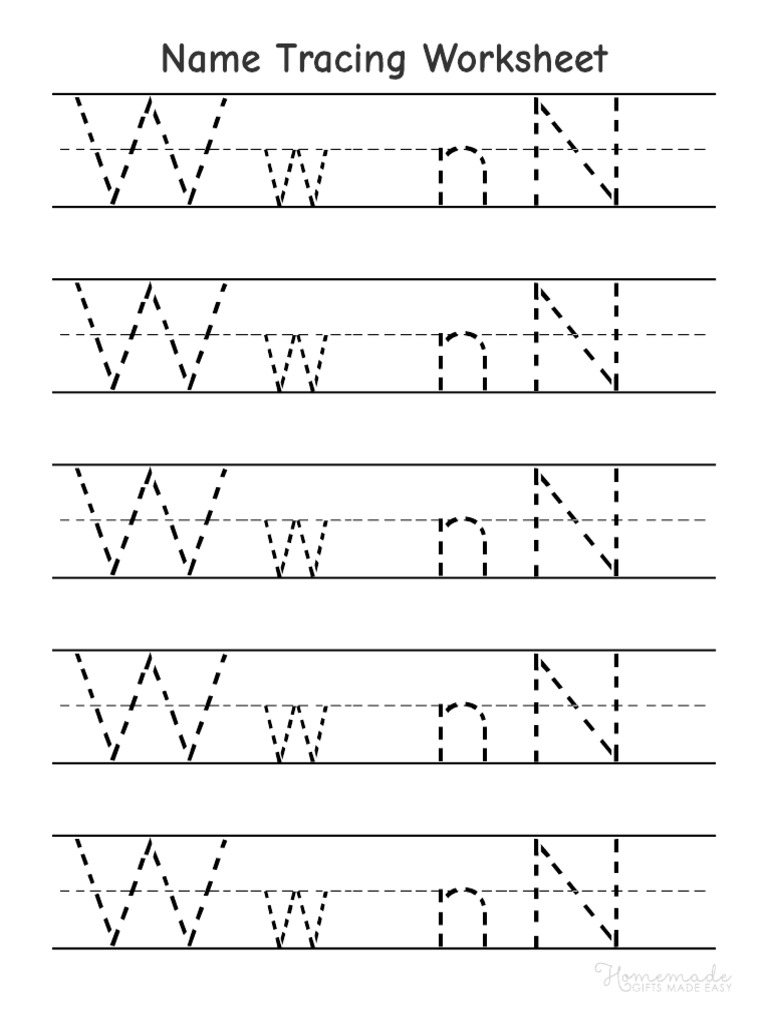 Name Tracing Worksheet | PDF