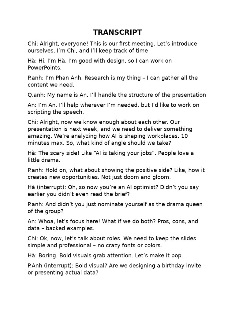 TRANSCRIPT | PDF | Artificial Intelligence | Intelligence (AI) & Semantics