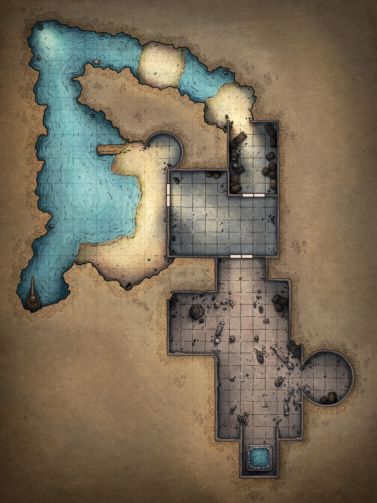 Caves from Mystery of Skyhorn Lighthouse Maps 36x48 | PDF