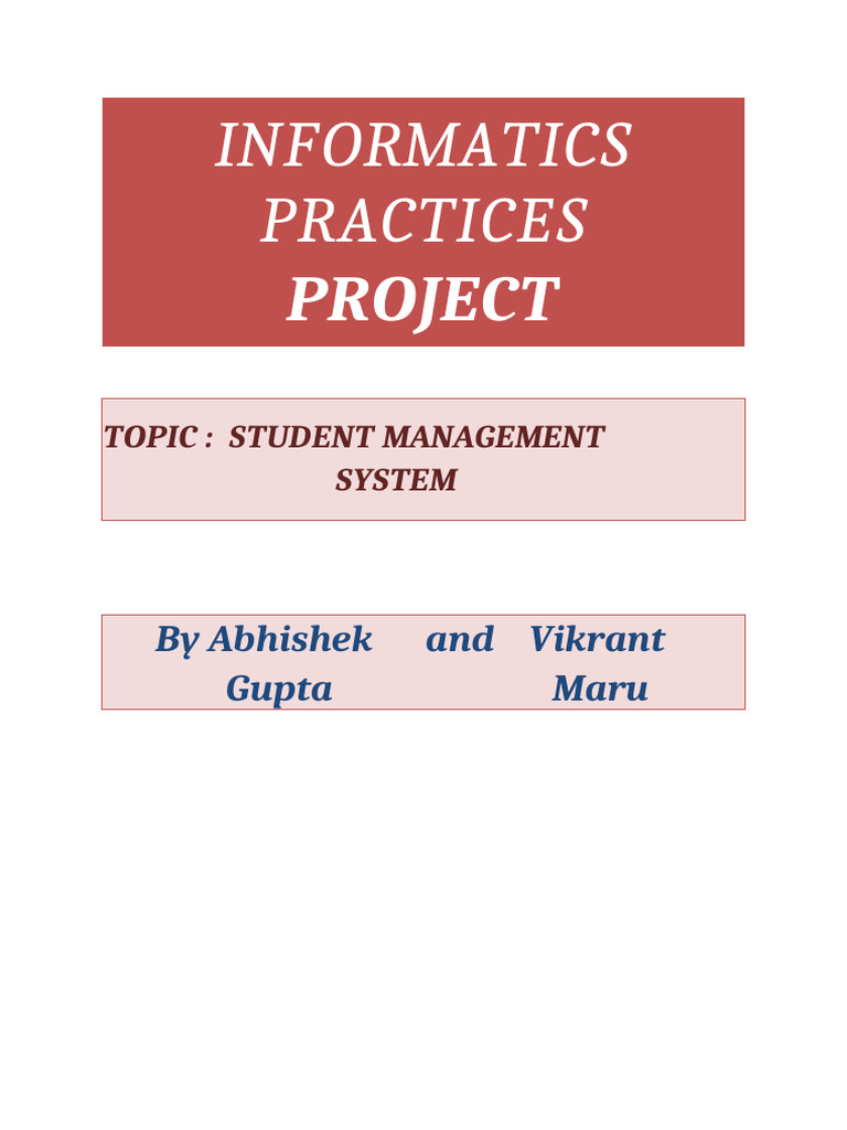 Project Ip by Abhi and Vikrant Pp (1) | PDF | Command Line Interface | Computer Data Storage