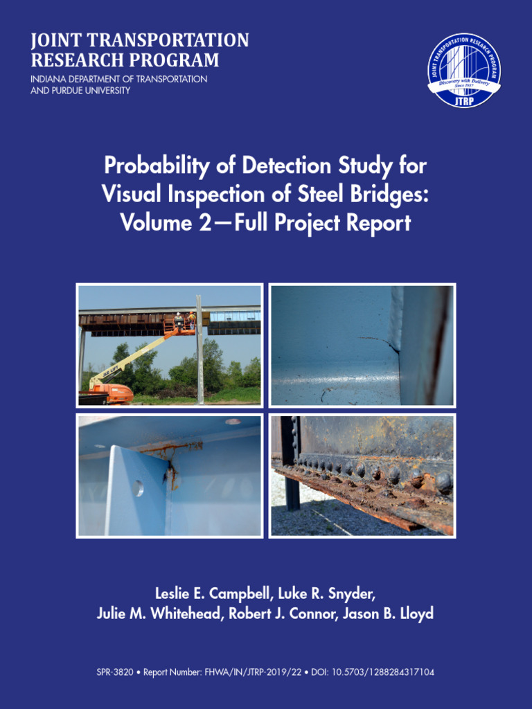 Probability of Detection Study For Visual Inspection of Steel Bridges ...