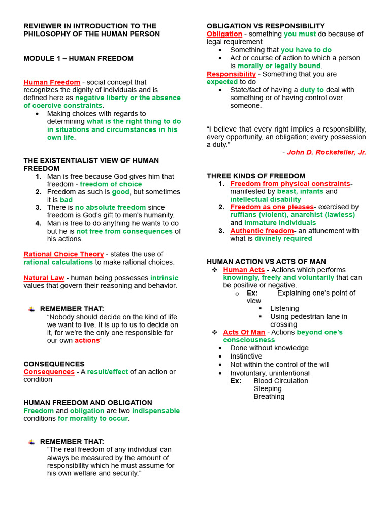 philo - second quarter | PDF | Free Will | Feudalism