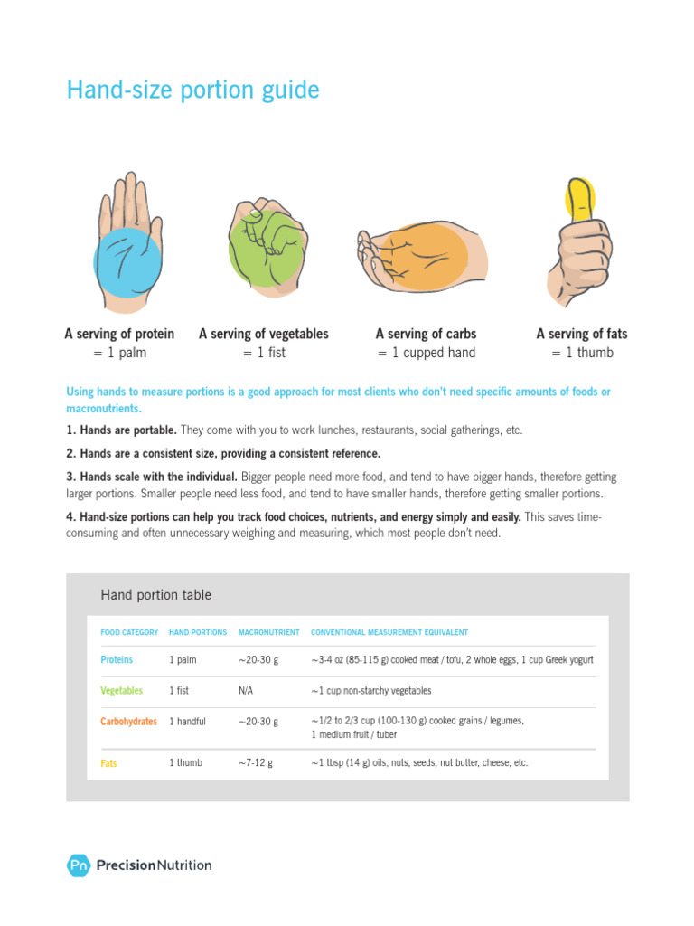 Handout Hand Portion Guide | PDF